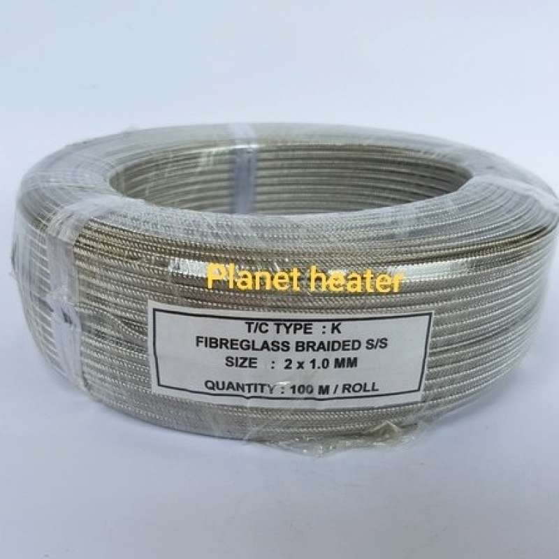 Jual Kabel Thermocouple Type K Fiberglass Braided Ss Ukuran 2x1 Mm Di ...