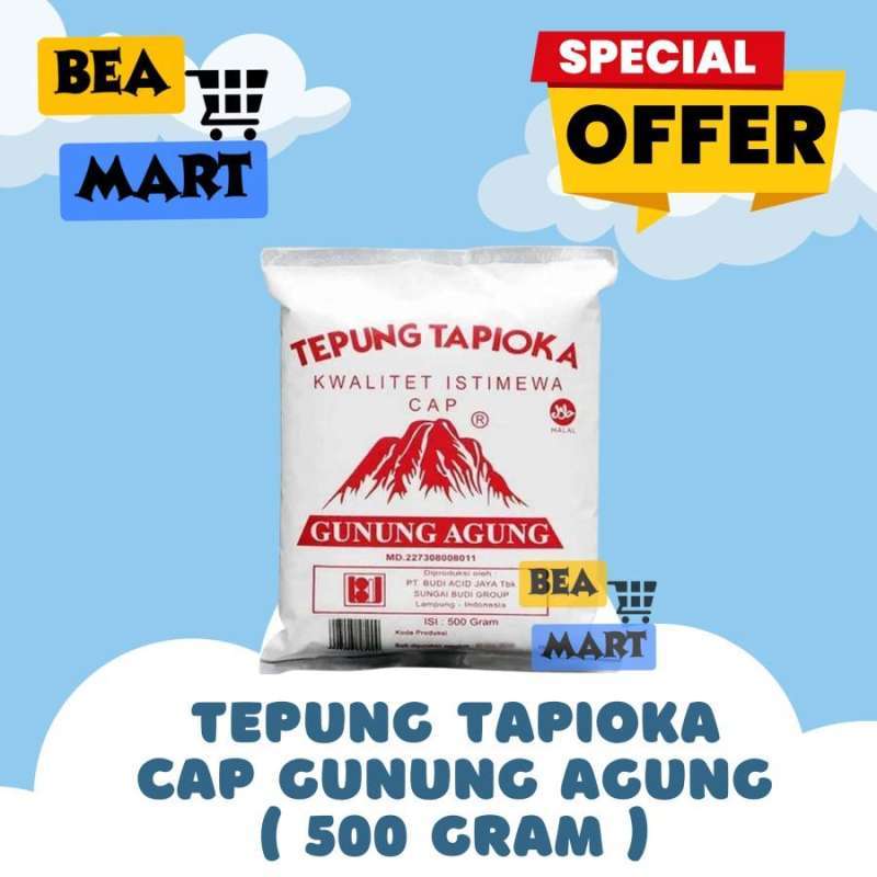 Jual Tepung Tapioka Cap Gunung Agung Merah 500 Gr | Sagu / Kanji / Aci ...