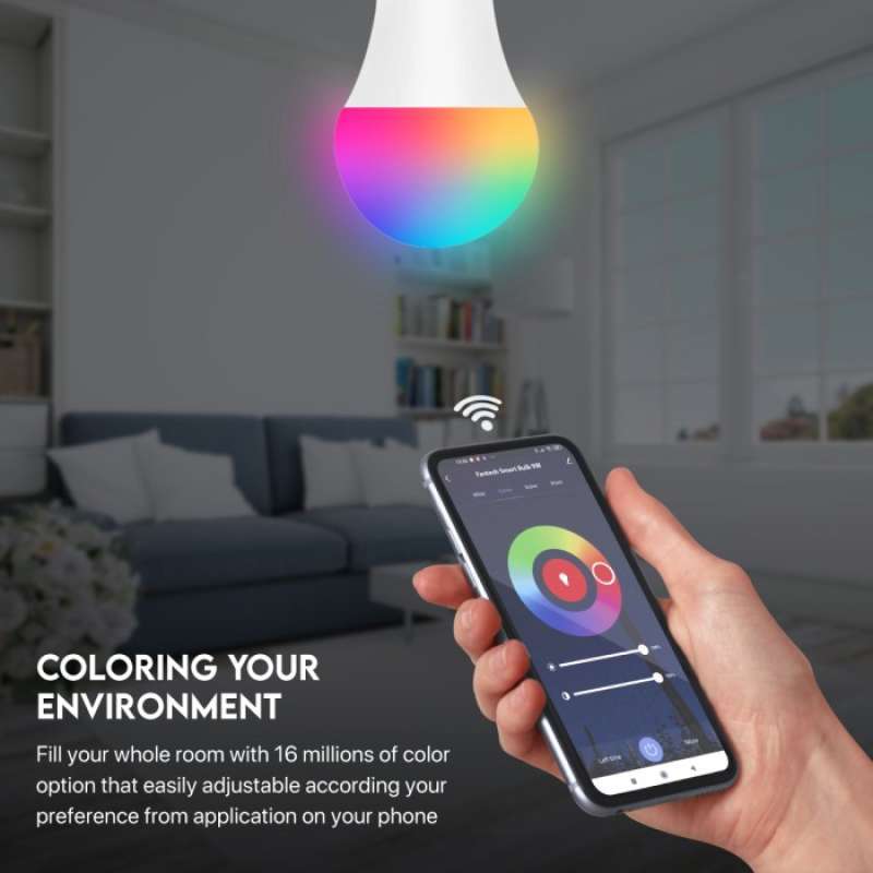 Jual Fantech Smart Life Lampu 9w 12w Led Rgbww Bohlam Wifi Iot Home ...