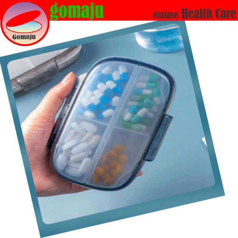 Promo Kotak Obat Koper 4-3 Sekat Large Pill Box Storage Tempat Simpan ...
