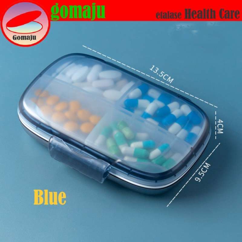 Promo Kotak Obat Koper 4-3 Sekat Large Pill Box Storage Tempat Simpan ...