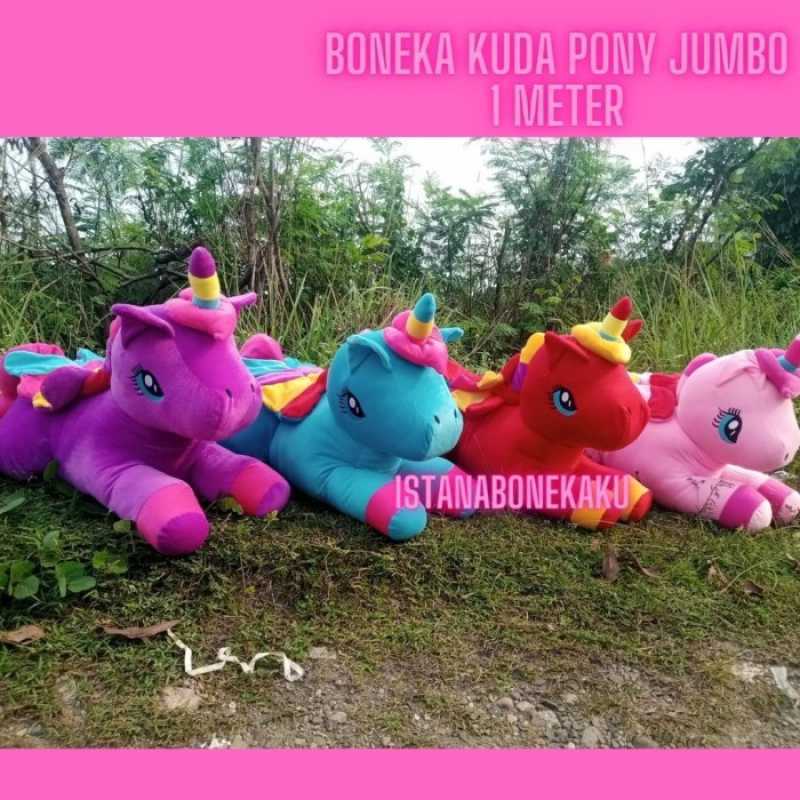 Promo Boneka Kuda Pony Unicorn Little Pony Jumbo Istimewa Dacron Murni ...