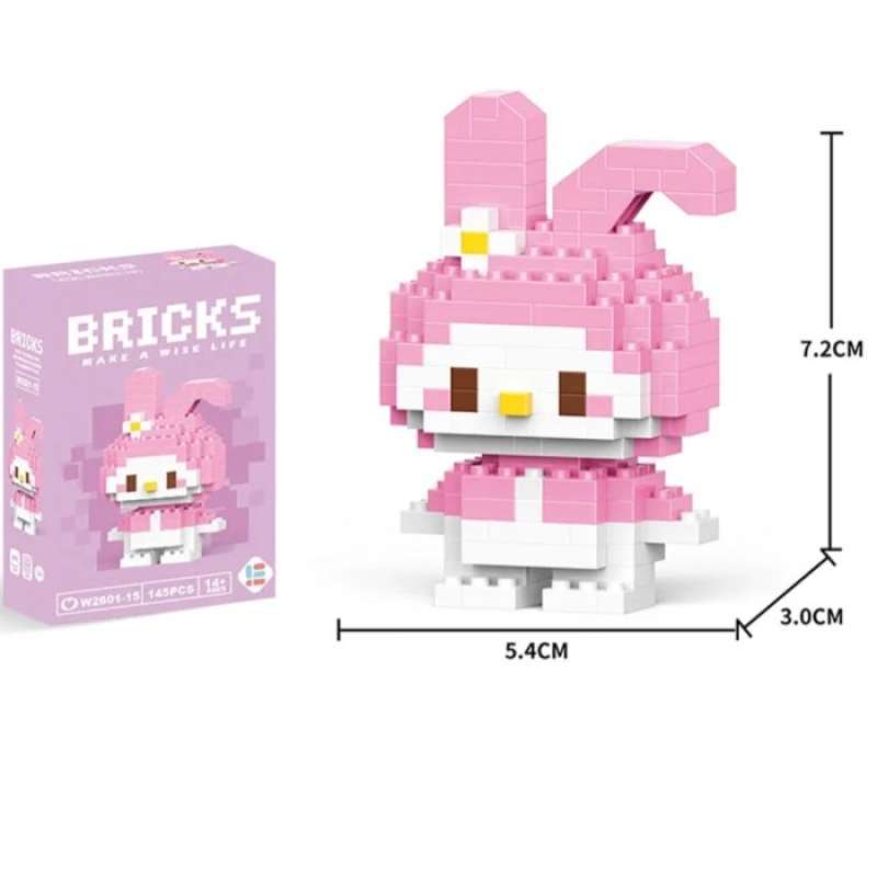 Promo Lovely- Brick Cinnamoroll Kuromi Sanrio Murah - Mel 145pc Diskon ...