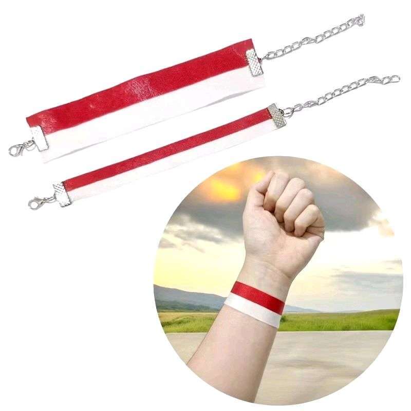 Jual Gelang Pita Satin Merah Putih Edisi Kemerdekaan Hut Ri 17 Agustus ...