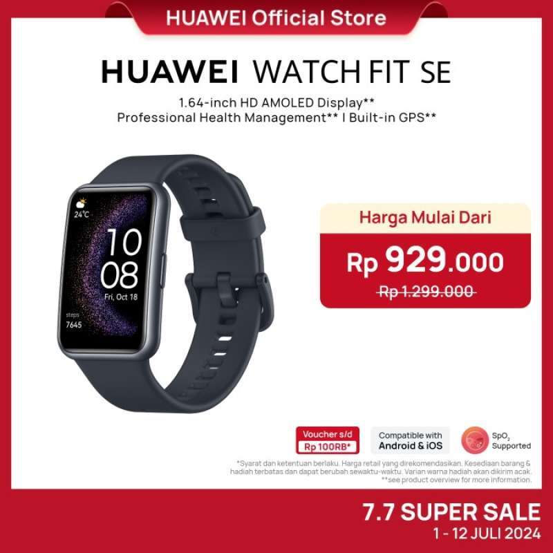 Jual Huawei Watch Fit Special Edition Smartwatch | 1.64-inch | Built-in Gps - Forest Green Di ...