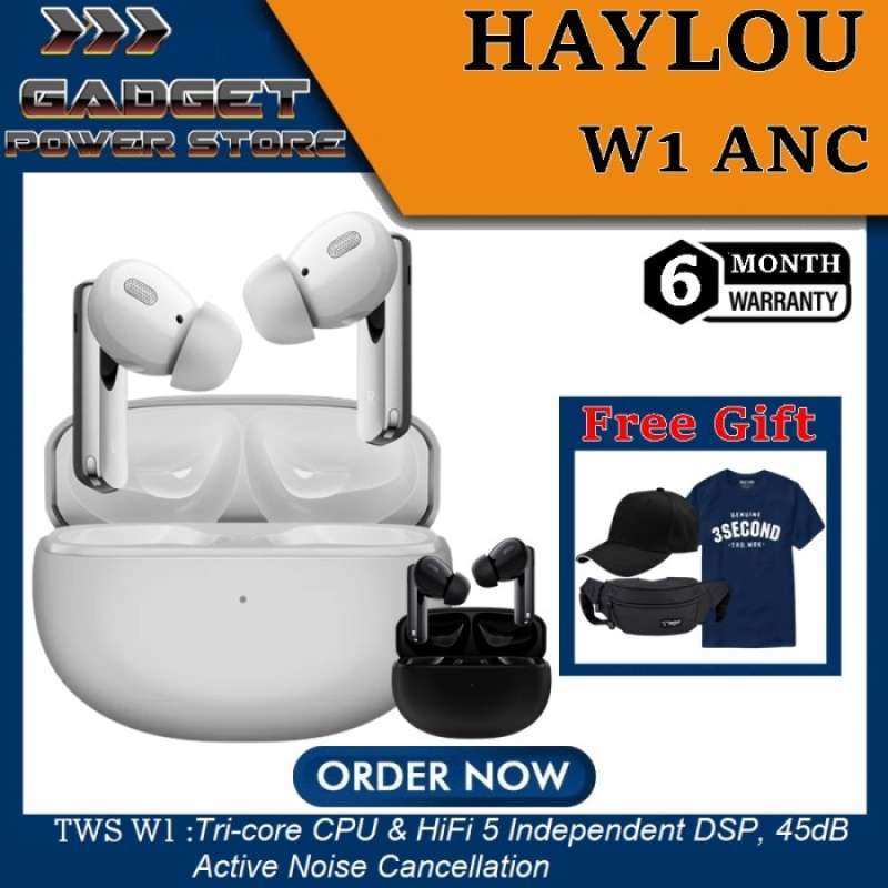 Promo Haylou W1 Anc Tws True Wireless Earbuds Headset Bluetooth 5.3 ...