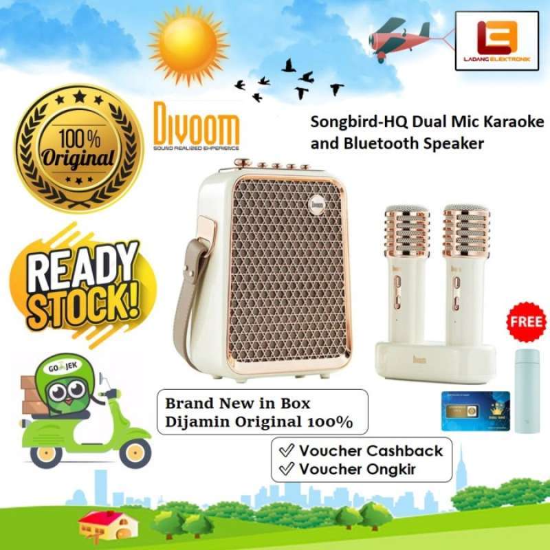 Promo Divoom Songbird-hq Dual Mic Karaoke And Bluetooth Speaker Diskon ...