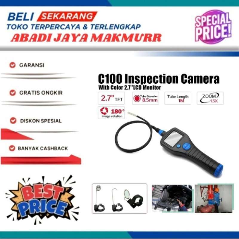 Promo Endoscope Borescope Inspection Snake Scope Camera Rotate Zoom 2.7 1m Diskon 23% Di Seller ...