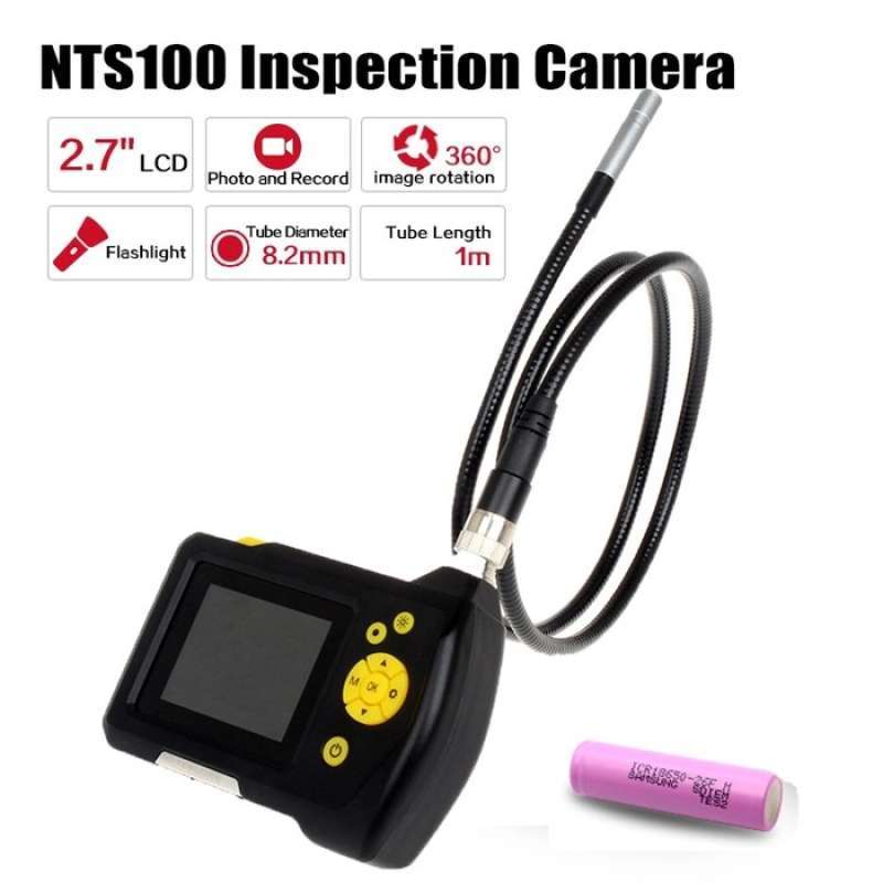 Promo Nts100 Endoscope Camera 8.2mm Alat Kamera Inspeksi 2.7 Lcd ...