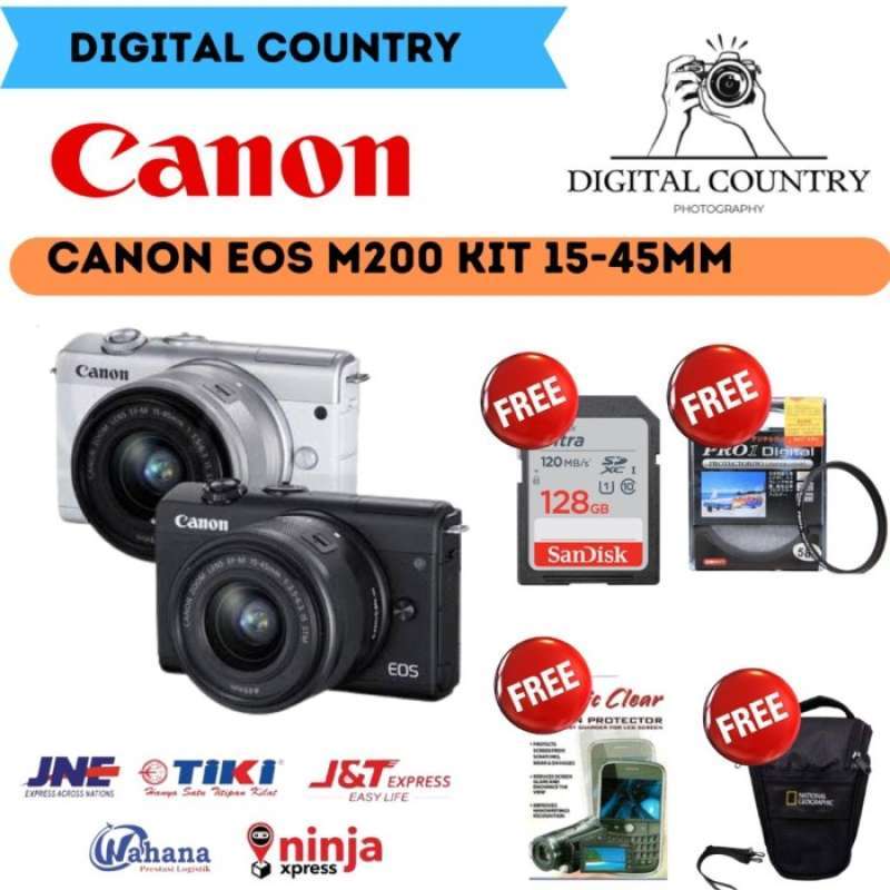 Promo Canon Eos M200 Kit 15-45mm Is Stm - Canon M200 Kit 15-45mm Is Stm ...