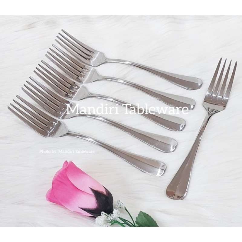 Promo Garpu Makan Stainless Steel Tebal - Elegant (isi: 6 Pcs) Diskon ...