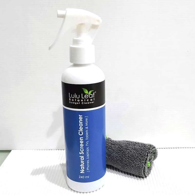 Promo Lulu Leaf Screen Cleaner 240 Ml + Micro Fiber Cloth + 1 Liter Refill Diskon 23% Di Seller ...