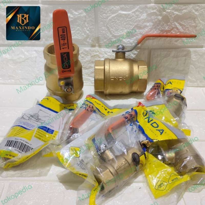 Promo Ball Valve Kuningan 1 Inch Onda / Ballvalve Onda Stop Kran Diskon ...