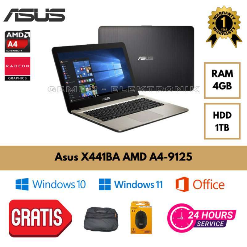 Promo Laptop Asus X441ba Amd A4-9125 - 4gb 1tb - Windows 10 Diskon 33% ...