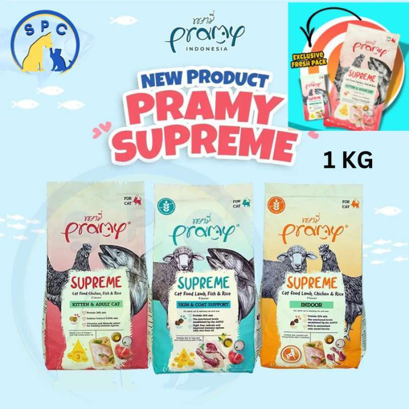 Promo Pramy Makanan Kucing Freshpack 1 Kg Cat Food Makanan Kering - Prs ...