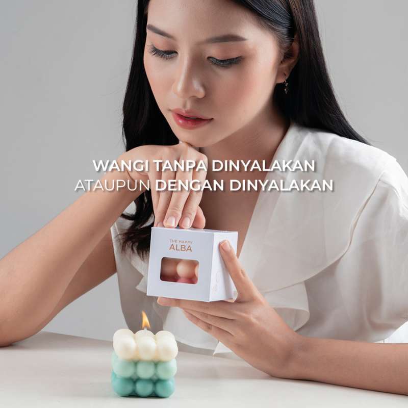 Jual Lilin Aromaterapi Model Bubble Warna Ombre - Bubble Scented Candle Aesthetic Korea The ...