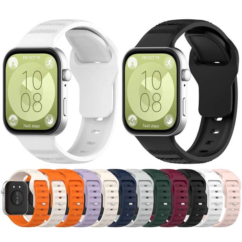 Jual Dwf03 Strap For Huawei Watch Fit 3 Tali Jam Silikon Dot Pattern ...
