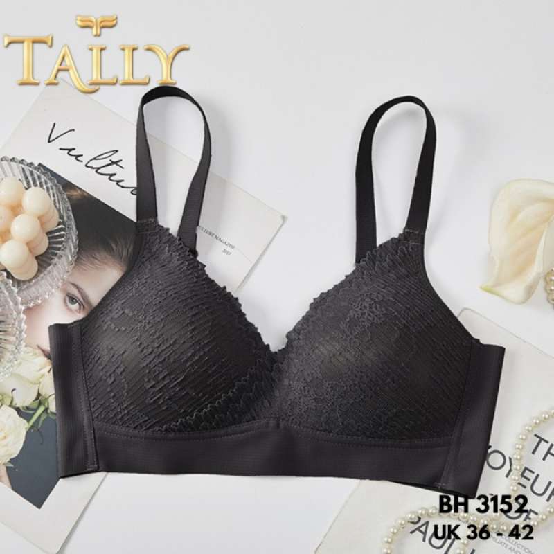 Jual Tally Bra Tanpa Kawat Busa Tipis Nilon Renda Baby Skin Cup B-c Bh 3152 - Hijau 42 Di Seller ...
