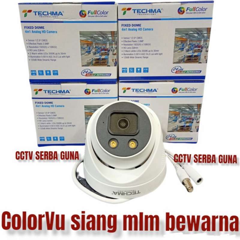Promo Kamera Cctv Techma Full Color 2mp Indoor Full Hd 1080p Diskon 23% ...