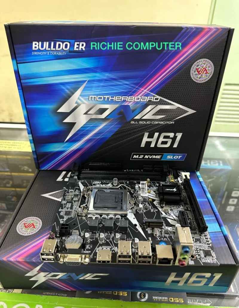 Promo Bulldozer H61b-lz Motherboard Intel H61 Socket Lga 1155 Ddr3 Vga Hdmi Diskon 23% Di Seller ...