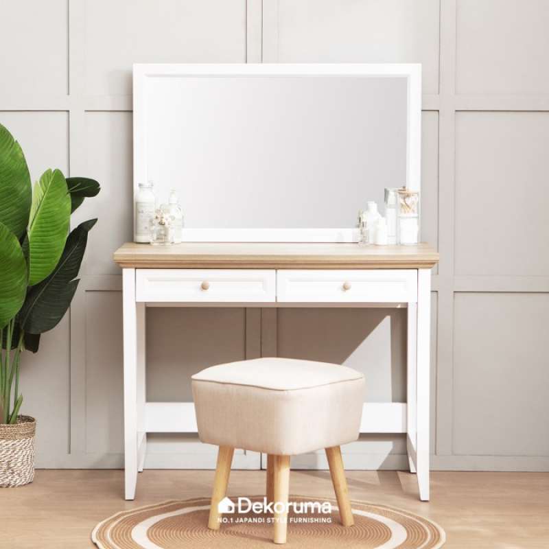 Jual Dekoruma Kanou Meja Rias Dengan Kaca Minimalis - Meja Make Up Di ...