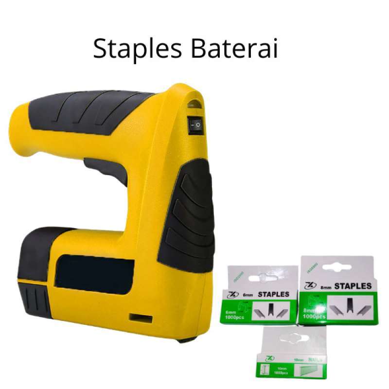 Jual Staples Mini Portable 1300 Mah Mesin Paku Tembak Otomatis Tanpa ...