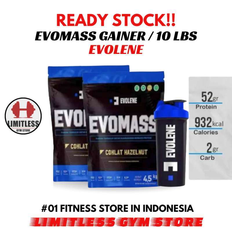 Jual Evolene Evomass Evo Mass Gainer 10 Lb Lbs 10lb Susu Mass Gainer ...