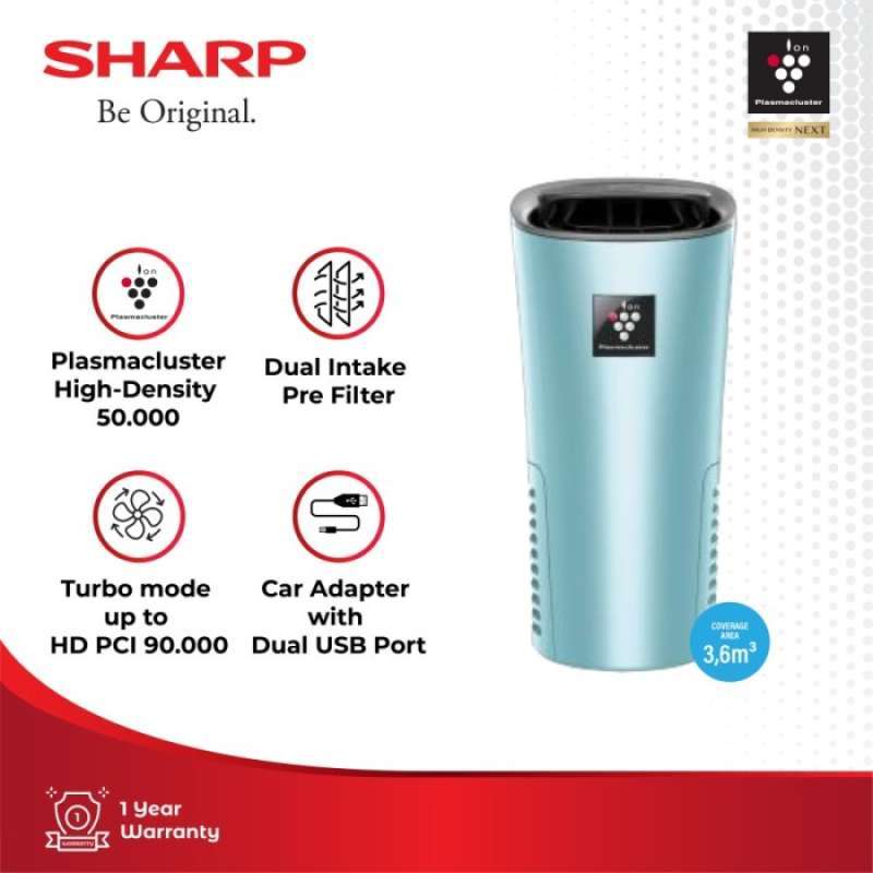 Promo Sharp Air Purifier Ig-nx2y-a For Car Aqua Blue 3m Diskon 23% Di ...