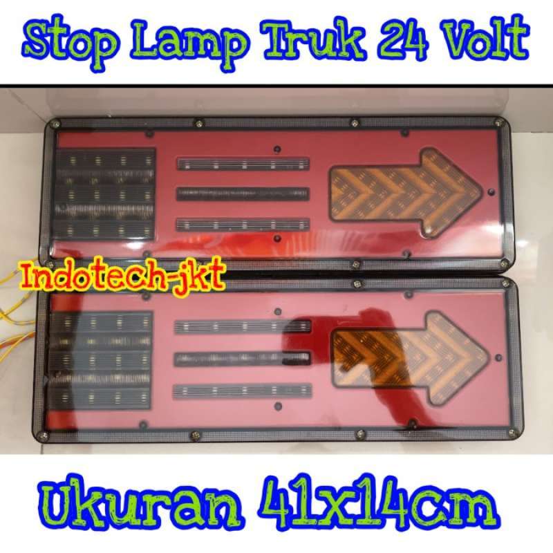 Promo Stop Lamp Lampu Truk 24 Volt Model Panah Besar - Besar 46cm ...