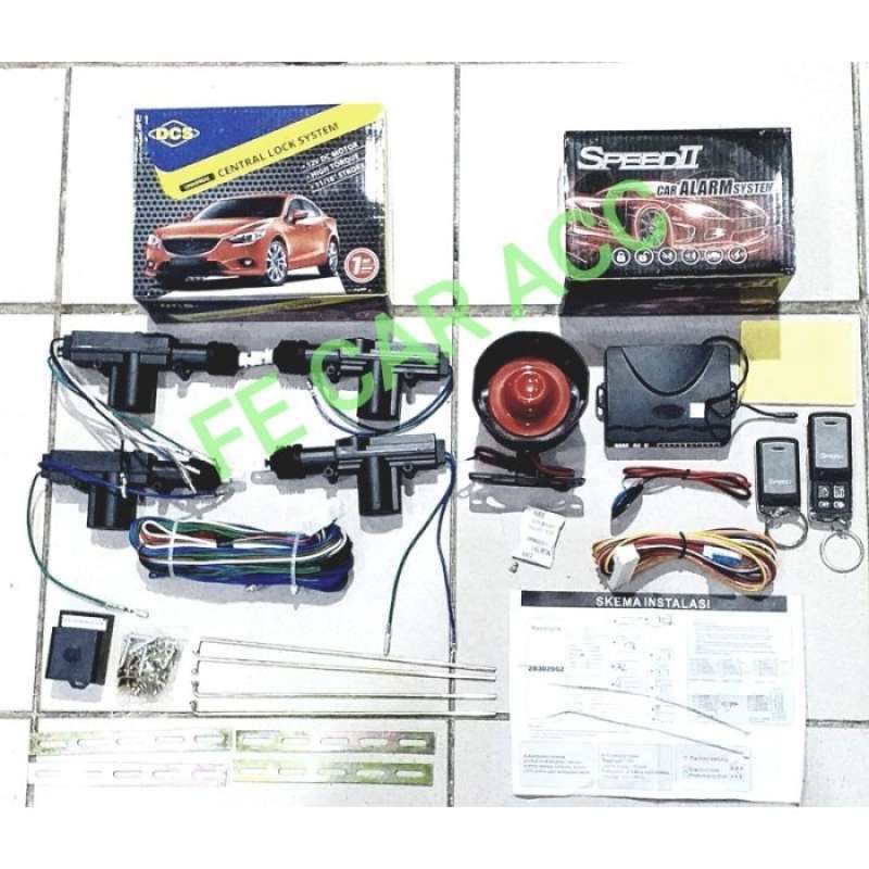 Promo Paket Alarm Remote Mobil Dan Central Lock 4 Pintu Universal ...