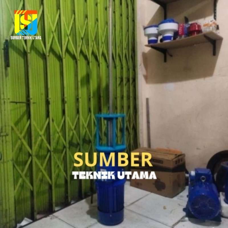 Promo Promo- Mixer Agitator Kimia Ss304 0.75 Kw 1hp 3phase 380v 2p With Gearbox Diskon 50% Di ...