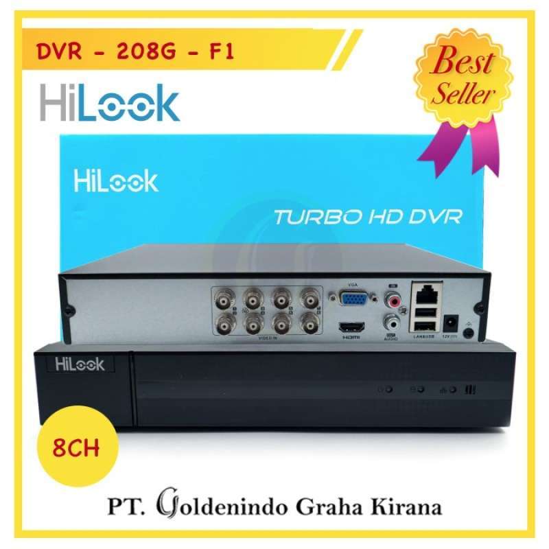 Jual Dvr Hilook Hikvision 8ch / 8 Channel 1080p Dvr-208g-f1 - Tanpa ...