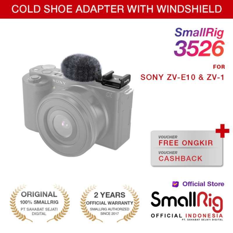 Jual Smallrig Cold Shoe Windshield For Sony Zve1 Zv1f Zve10 Zv1 3526 Di Seller Winter ...