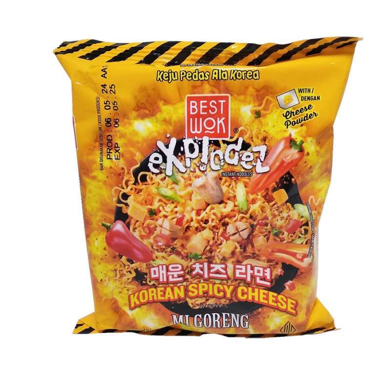 Promo Mie Best Wok Korean Spicy Cheese Flavour Mie Goreng Instant Keju ...