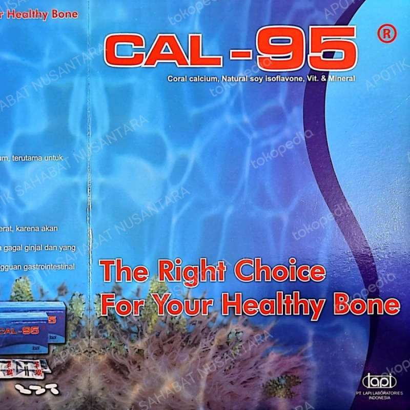 Promo Cal-95 1 Box 30 Kaplet Suplemen Kesehatan Tulang/ibu Hamil Dan ...