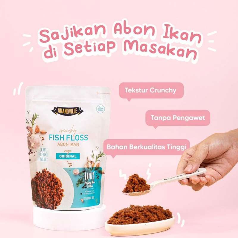 Jual Grandville Abon Crunchy - Abon Cipung | Ayam Ori & Spicy - Ikan ...