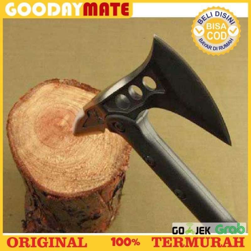 Promo Kapak Dual-blade Tomahawk Dua Sisi Stainless Steel Survival Tools ...