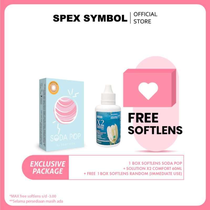 Promo Bundling Soda Pop Cola Float + X2 Comfort 60 Ml + Free Softlens - -0.75 Diskon 23% Di ...