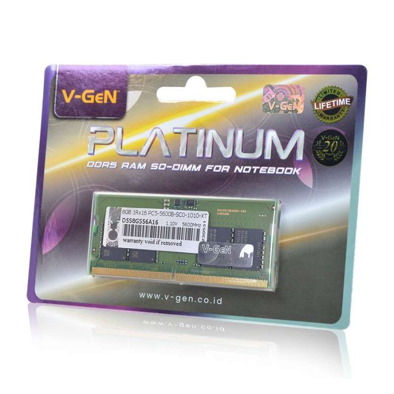 Jual Ram V-gen Platinum Ddr5 8gb, 16gb, 32gb - 4800mhz/5600mhz Vgen ...