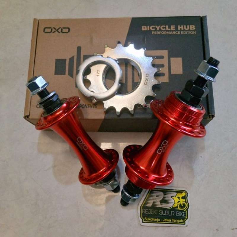 Jual Hub Sepeda Fixie 36h Oxo Sealed Bearing Plus Cog 16t / 17t Fixed ...