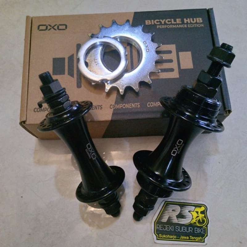 Jual Hub Sepeda Fixie 36h Oxo Sealed Bearing Plus Cog 16t / 17t Fixed ...