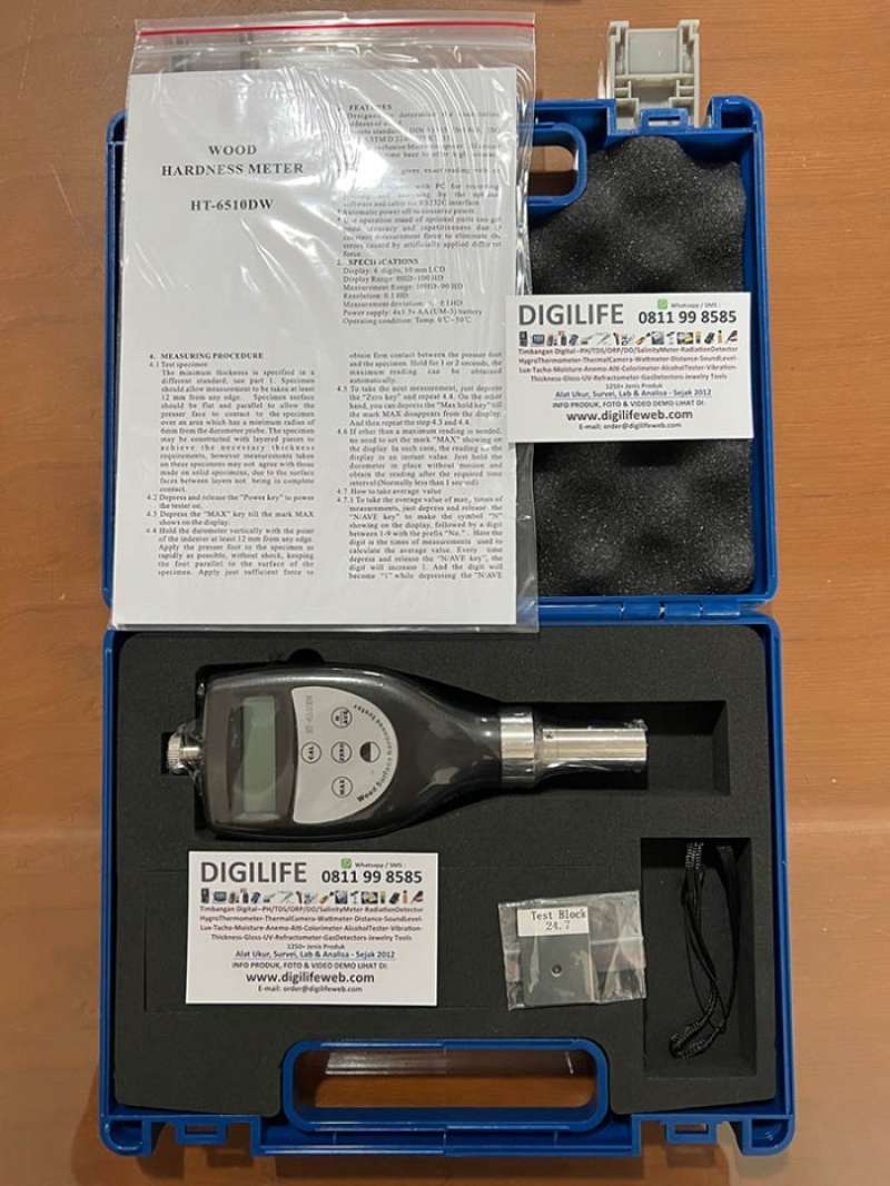 Promo Wood Hardness Tester Surface Ht6510dw Kayu Landtek Density Ht ...