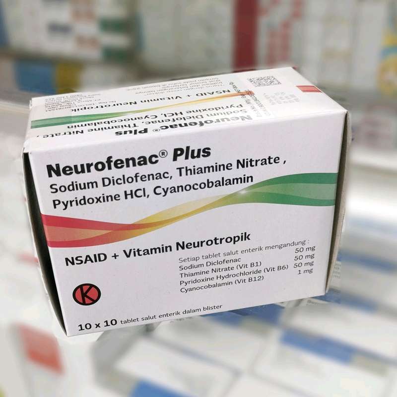 Jual Original Neurofenac Plus Nsaid + Vitamin Neurotropik Box 10 Strip ...