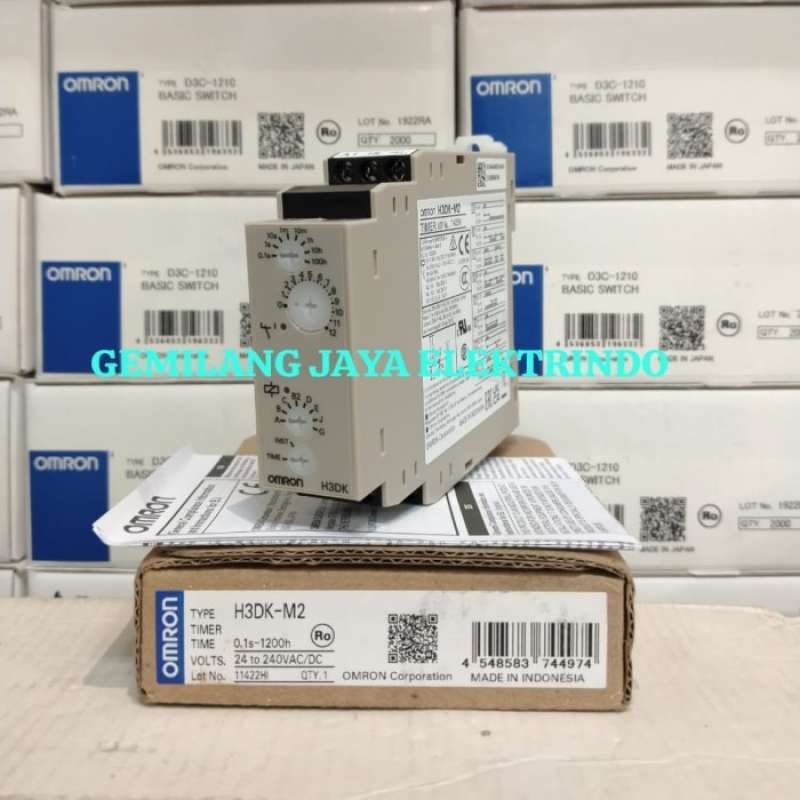 Promo Omron H3dk-m2 Timer Omron H3dk M2 24-240v Ac/dc 0.1s-1200h ...