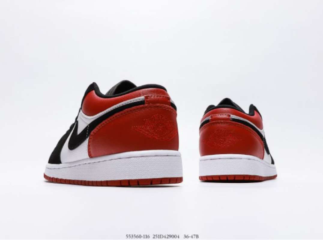 Promo [best Seller] Sepatu Nike Air Jordan 1 Low Black Toe 553560-116 ...