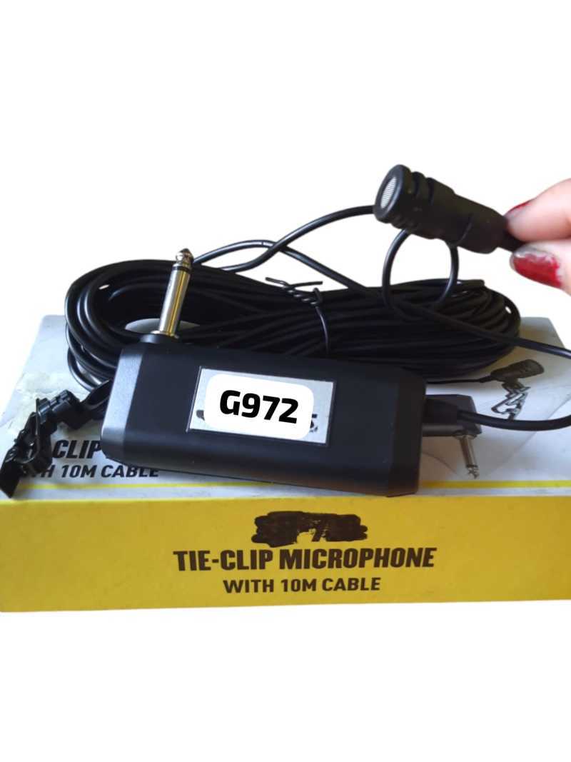 Jual G972 Mix Cable Microphone Tie Clip Electret Condenser Mic Klip ...