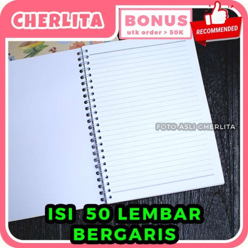 Jual Buku Tulis Resep Pribadi Bergaris Cover Baking Pastry Bakery Note ...