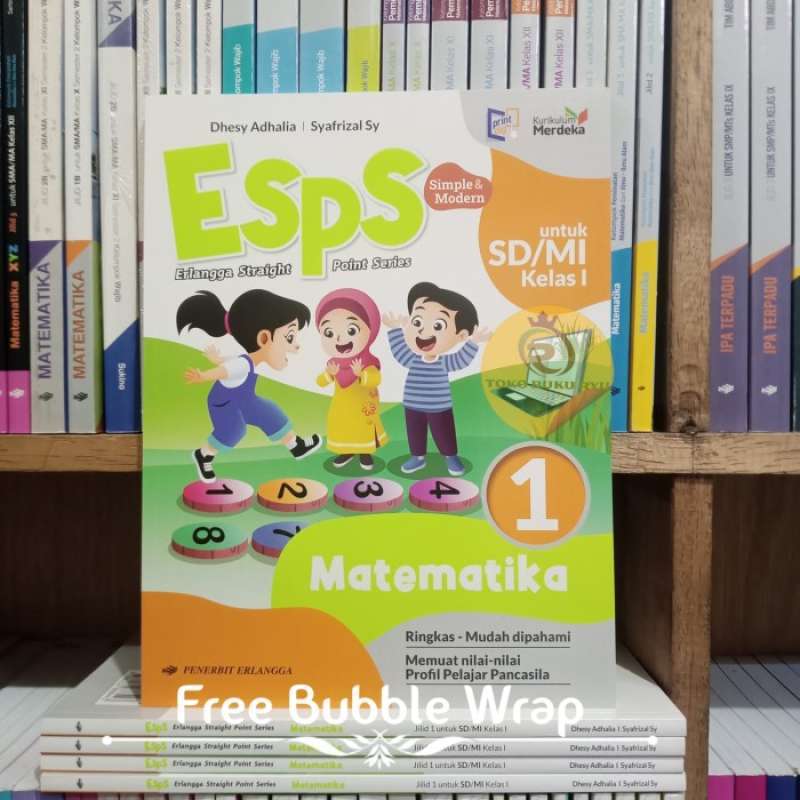Promo Esps Matematika Kelas 1 Sd Kurikulum Merdeka Erlangga Diskon 23% Di Seller Emerald Store ...