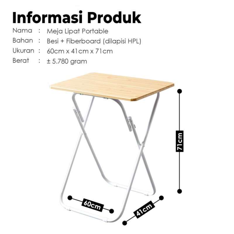 Promo Meja Lipat Portable Serbaguna Meja Lipat Jualan Multi Tempat ...