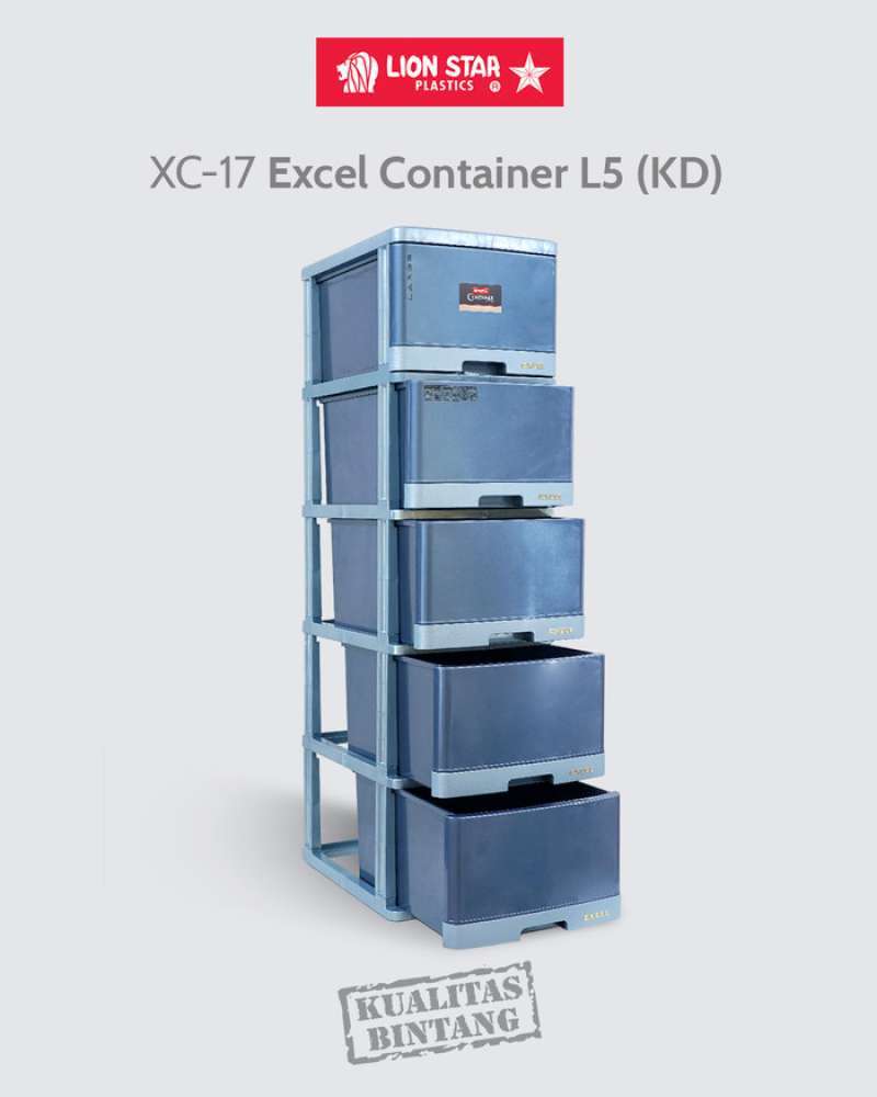 Promo Lion Star Excel Container Rak Laci Rack Lemari Pakaian Baju ...